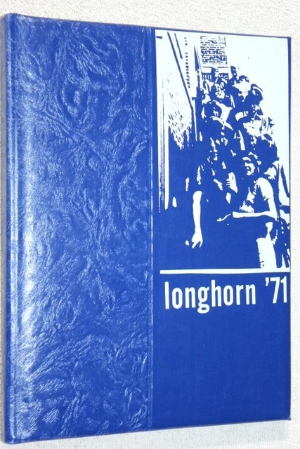1971 HOLCOMB HIGH School Yearbook Annual Holcomb Kansas KS - Longhorn ...