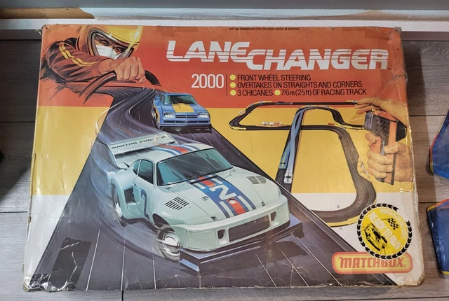 MATCHBOX POWERTRACK LANE Changer 2000 Set Boxed Untested £34.99 ...