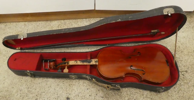 EARLY MANBY ANTONIUS Stradivarius Copy Violin In Case - As Found Estate ...