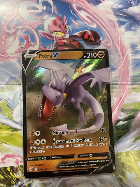 CARTE POKÉMON PTERA V EB11 ORIGINE PERDUE 092/196 NEUVE VF EUR 3,00 ...
