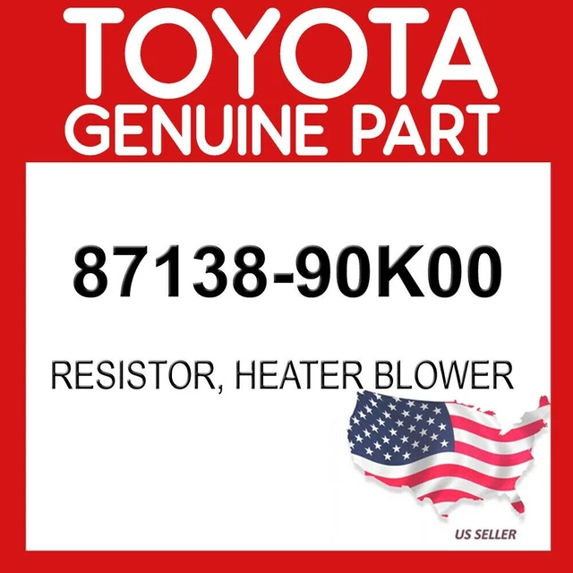 TOYOTA GENUINE 87138-90K00 Resistor, Heater Blower Oem EUR 36,82 ...