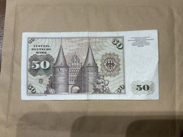 50 DM DEUTSCHE Mark Schein 2 Januar 1980 EUR 40,04 - PicClick DE