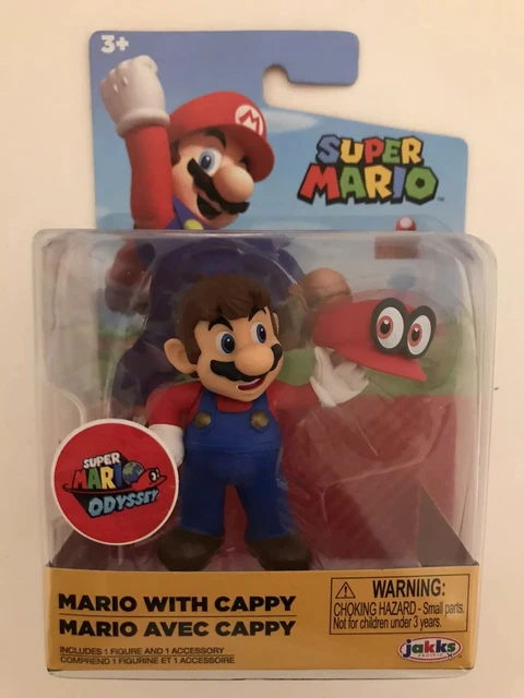 FIGURINE JAKKS PACIFIC Super Mario Odyssey MARIO WITH CAPY 2,5" EUR 27 ...