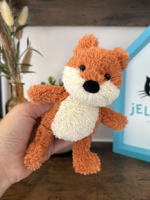 JELLYCAT TINY PEANUT Fox BNWOT Woodland Orange Foxy Rare Retired £104. ...