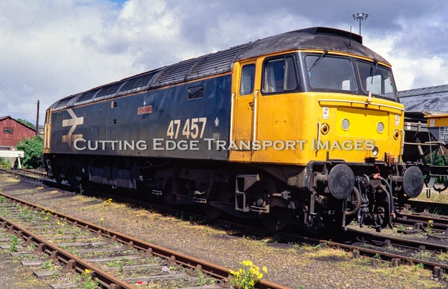 RAILWAY SLIDE: CLASS 47 Diesel 47457 at Norwich 1991 D-1988 £3.99 ...