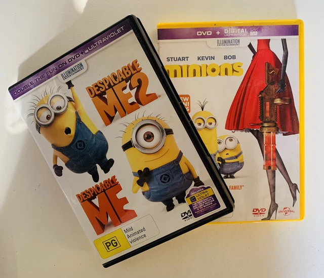 DESPICABLE ME / Despicable Me 2 / Minions (Region 4, 3 Disc DVD Set ...
