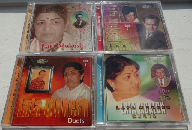 LATA MANGESHKAR & MUKESH DUETS Vol 1 to 4 ~ Bollywood soundtrack ...
