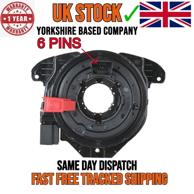 CLOCK SPRING SQUIB Spiral Cable Vw Polo V 1.8 Gti 2014-On 6C0959653 #2 ...