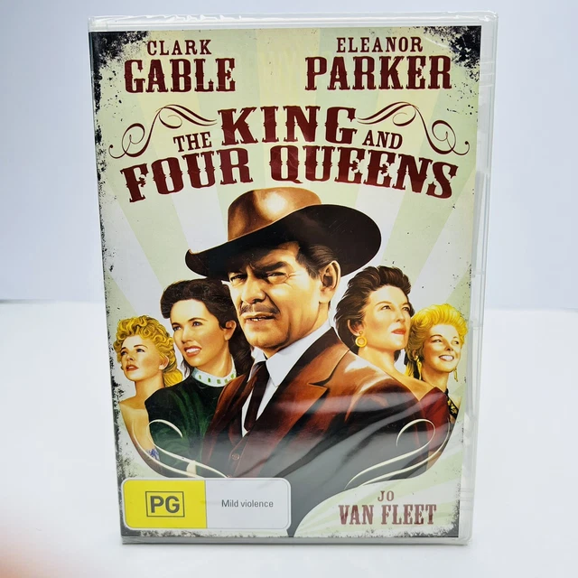 THE KING AND Four Queens DVD 1956 Region 4 Clark Gable Eleanor Parker ...