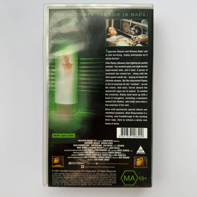 ALIEN RESURRECTION VHS Video Tape £11.59 - PicClick UK
