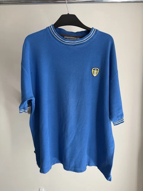 LEEDS UNITED FOOTBALL Club Official Merchandise T-Shirt Size L Blue ...