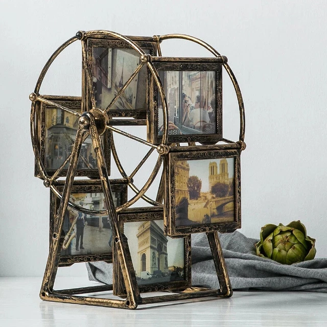ROTATING FERRIS WHEEL Multi Photo Frame Wedding Carousel Picture ...