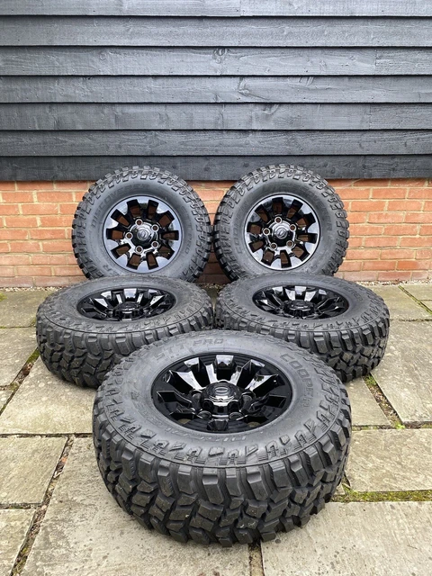 5X BRAND NEW Land Rover Defender Sawtooth Alloy Wheels Tyres In Gloss ...