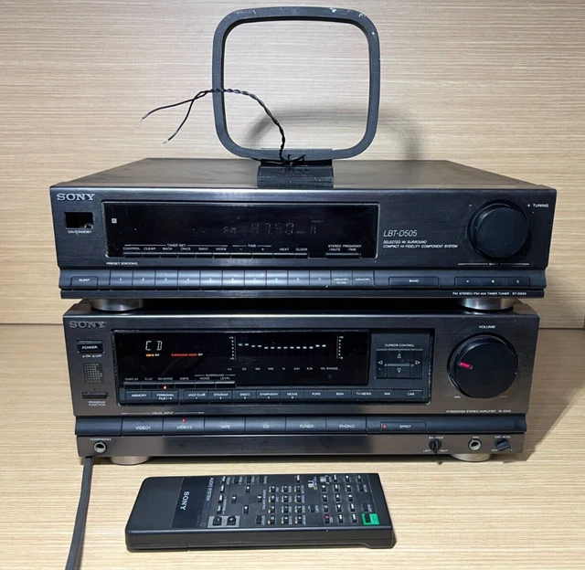 LBT-D505 + TA-D505 stereo amplifier + RM-S505 remote - SONY Music ...