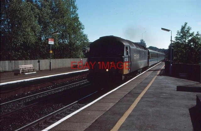 ORIGINAL SLIDE CLASS 47 Loco No 47704 Scot Rail Livery At Bishopbriggs ...