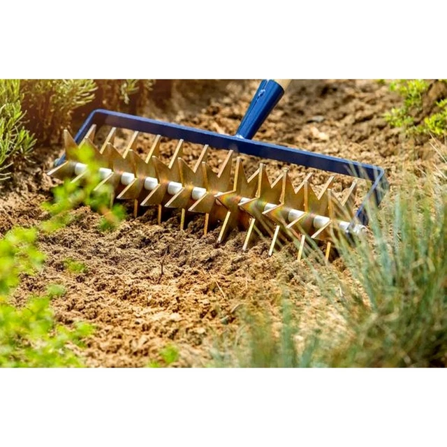 CULTIVATOR ROTARY HAND Soil Scarifier Cultivator Heavy Duty Gardening ...