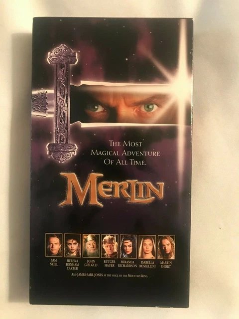 MERLIN *VHS *MOVIE *film *video *Sam Neill *Helena Bonham *1998 *Not ...