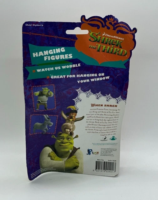 SHREK THE THIRD Hanging Figures - Dreamworks / JP Toys , 2007 - NEW ...