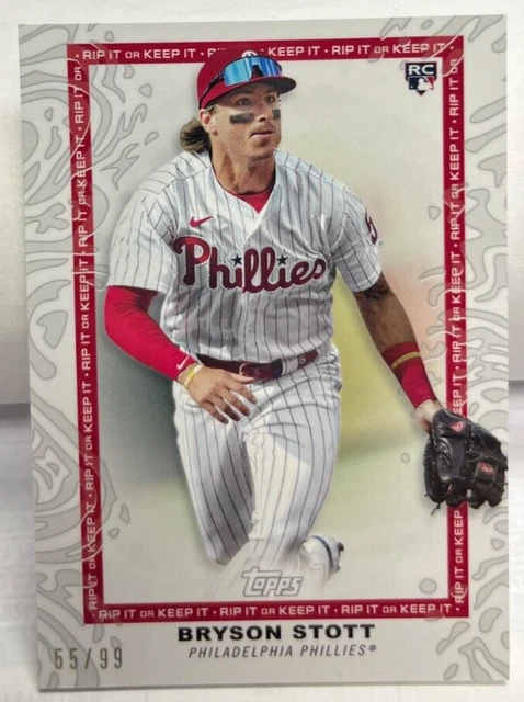 BRYSON STOTT 2022 Topps Rip RC #' D 55/99 - Carte #63 - Philadelphia ...