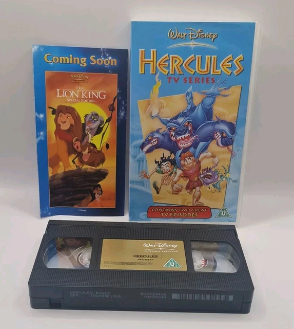 HERCULES TV SERIES VHS PAL Video Tape 1998 Disney Animation Film Spin ...