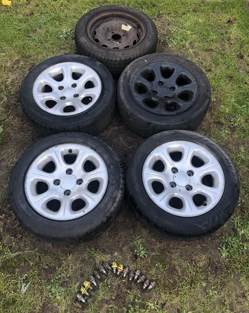 CITROEN SAXO 14 INCH ALLOY WHEELS AND TYRES, 4x108, (VTR, VTS, BERLINGO ...
