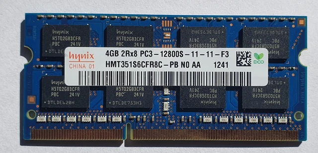SK HYNIX 4GB 2Rx8 - PC3 12800S -HMT351S6CFR8C - PB SO-DIMM 204 Pins Laptop DDR3 EUR 8,99 ...