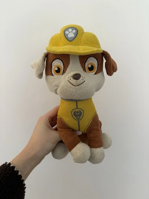 PAW PATROL RUBBLE Plush Toy – Play by Play – 10” Soft Toy Nickelodeon £ ...