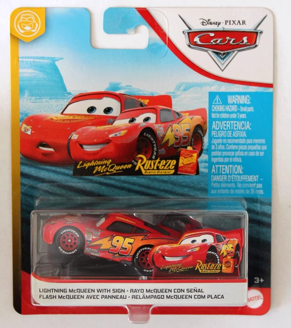 CARS - LIGHTNING MCQUEEN (SAETTA) WITH SIGN - Mattel Disney Pixar EUR ...