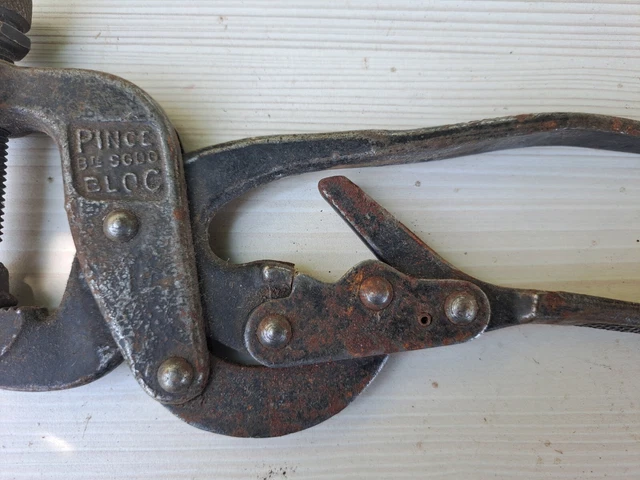 ANCIEN OUTIL ANCIENNE pince bloque pince étau breveté SGDG Old tool EUR ...
