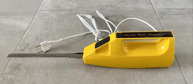 COUTEAU ÉLECTRIQUE PUBLICITAIRE Lindt Moulinex type 382 Jaune orangé ...