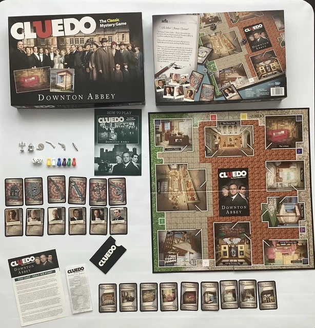 CLUEDO - DOWNTON Abbey Board Game, Hasbro Murder Mystery 2015 Special ...