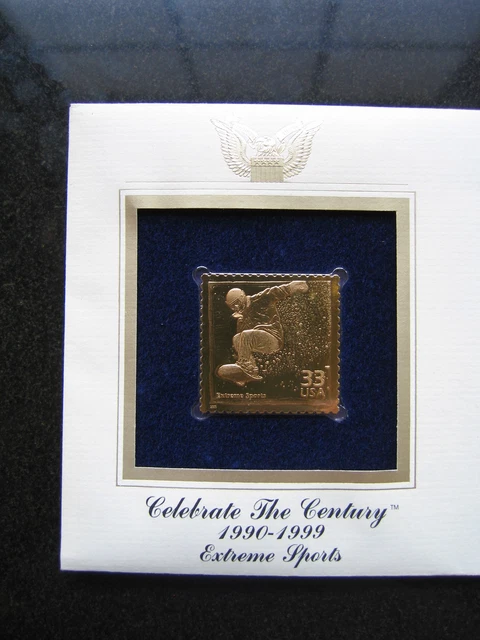 EXTREME SPORTS 22KT Gold Stamp Celebrate Century Replica FDC Golden ...