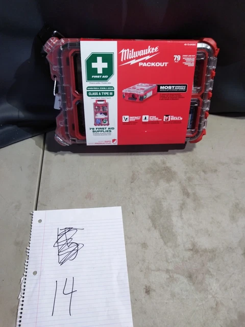 MILWAUKEE PACKOUT FIRST Aid Kit 79Pc Class A Type Iii sf14 £75.06 ...