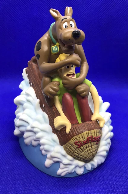 SCOOBY-DOO SHAGGY LOG Ride Figurine 2002 Six Flags Goebel 5" Hanna ...