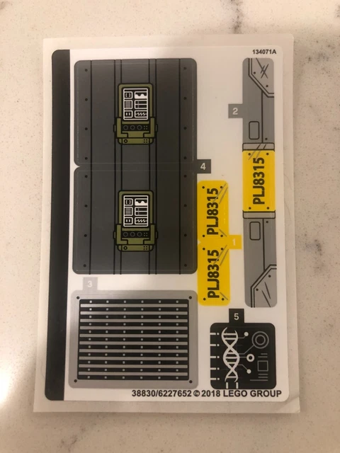 LEGO STICKER SHEET for 75933 T.rex Transport, New & Genuine! £9.48 ...