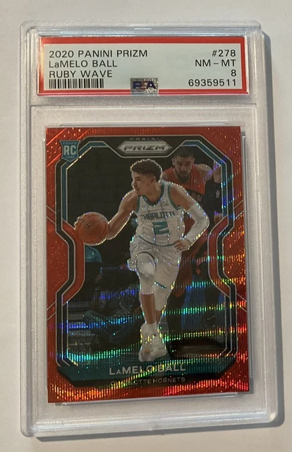 2020 PANINI PRIZM LaMelo Ball Ruby Wave #278 PSA Neuf dans son ...