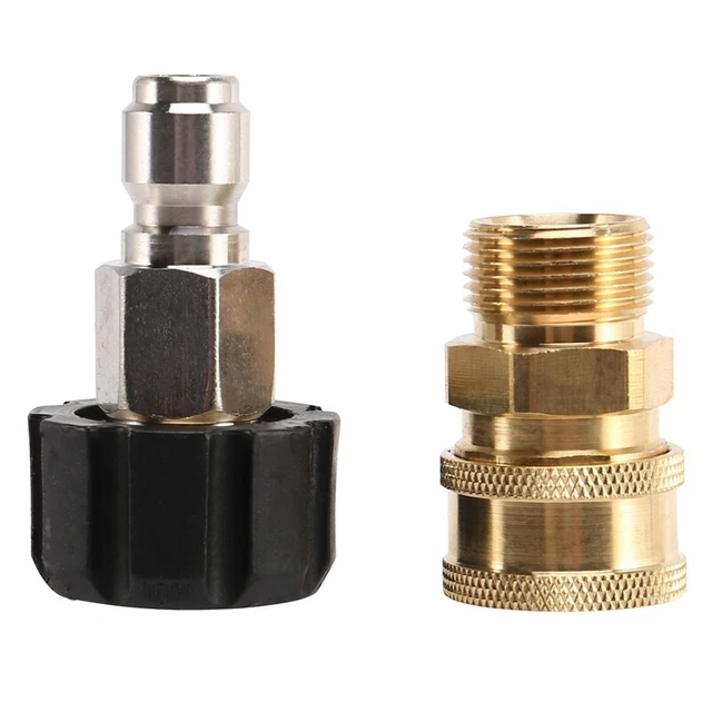HIGH PRESSURE WASHER Adapter Set Connect Kit, Metric M22-15mm, TWIS292 ...