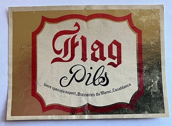 BEER LABEL - Morocco (Africa) - "Flag Pils" - Casablanca $8.99 ...