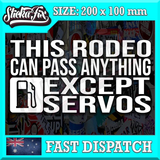 RODEO 4X4 CAR vinyl STICKER funny DECAL 4WD Truck Van Ute JDM Drift EUR ...