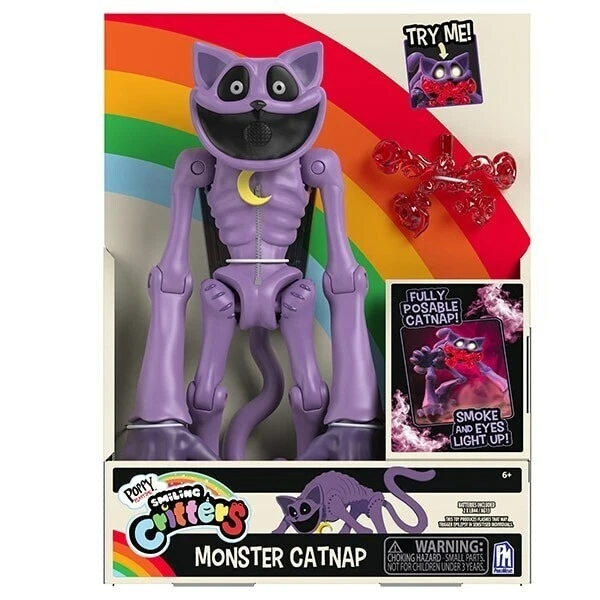 POPPY PLAYTIME SMILING Critters Monster Catnap 12" Action Figure Toy ...