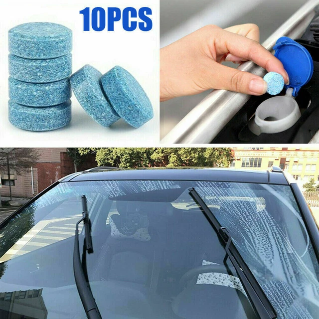 10X CAR SOLID Wiper Effervescent Tablet Wash Cleaner Windshield Glass ...
