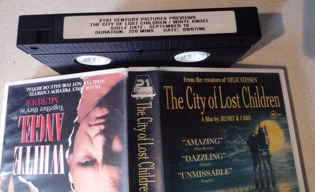 WHITE ANGEL / City Of Lost Children VHS PAL Dealer Preview Time Coded ...