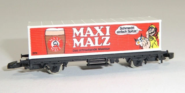 MÄRKLIN MINI-CLUB - Containerwagen "Maxi Malz", SoMo, Spur Z #25-S193 ...
