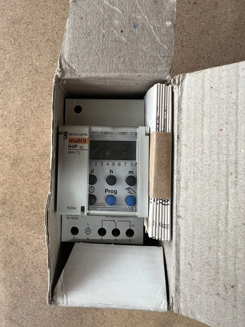 MERLIN GERIN MULTI9 15354 Programmable Time Switch IHP 1C 24hr/7 Day ...