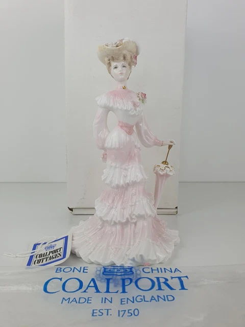 COALPORT FIGURINE LADY Alice At The Royal Garden Party La Belle Epoque ...