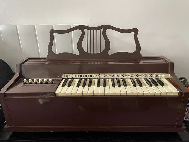 VINTAGE ELECTRIC CHORD Organ Brown £20.00 - PicClick UK