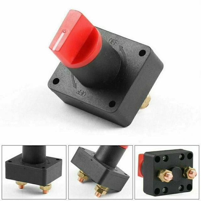 CAR BOAT MOTORCYCLE Vehicle Battery Master Disconnect Rotary Isolator ...