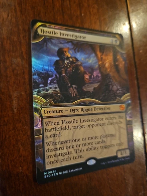 HOSTILE INVESTIGATOR (SHOWCASE) Foil 40 (M) MTG Thunder Junction Big ...