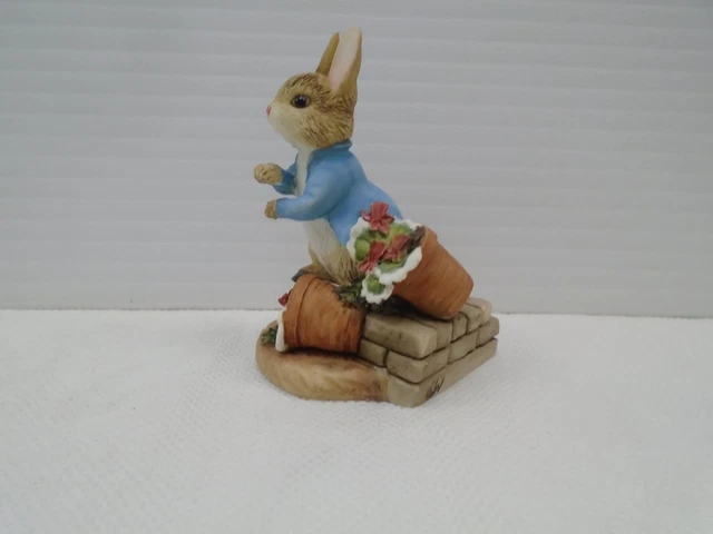 PETER RABBIT BORDER Fine Arts Studio Beatrix A1213 3" Miniature Free ...