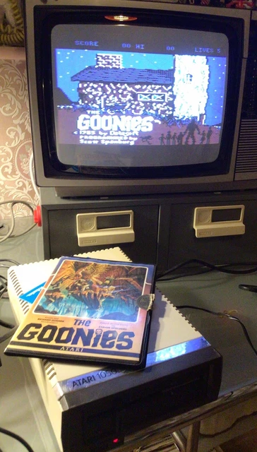 VINTAGE ATARI XL XE Floppy Disk Game The Goonies Working Very Rare EUR ...